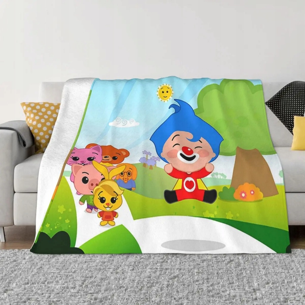 Koc Plim Plim Anime Cartoon flanelowe rzut śliczne dla dzieci dzieci na ...