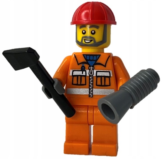 LEGO Figurka city robotnik budowlaniec con008 - 11830404857 - oficjalne ...