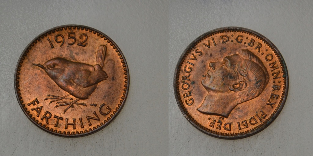 Anglia 1 Farthing 1952 rok od 1zł i BCM - 11558096595 - oficjalne ...