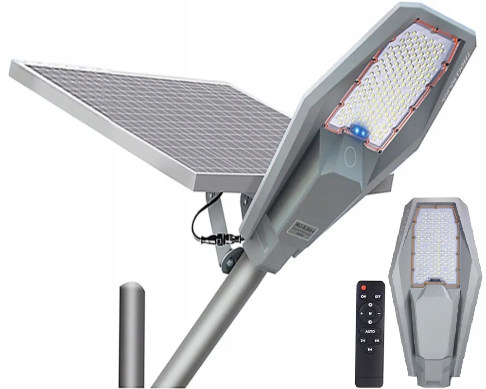 Lampa Solarna Latarnia Uliczna 800W +Panel +Uchwyt - 12747889460 - oficjalne archiwum Allegro