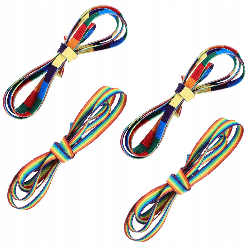 4 Pairs Shoe Laces Colorful Rainbow Shoe Laces - 13624838657 ...