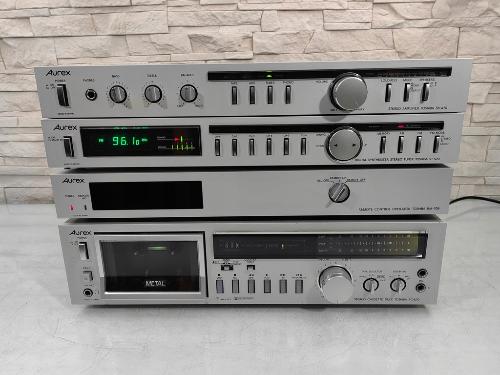 AUREX SB-A70 Uszkodzona wieża stereo vintage - 13227470189 - oficjalne archiwum Allegro