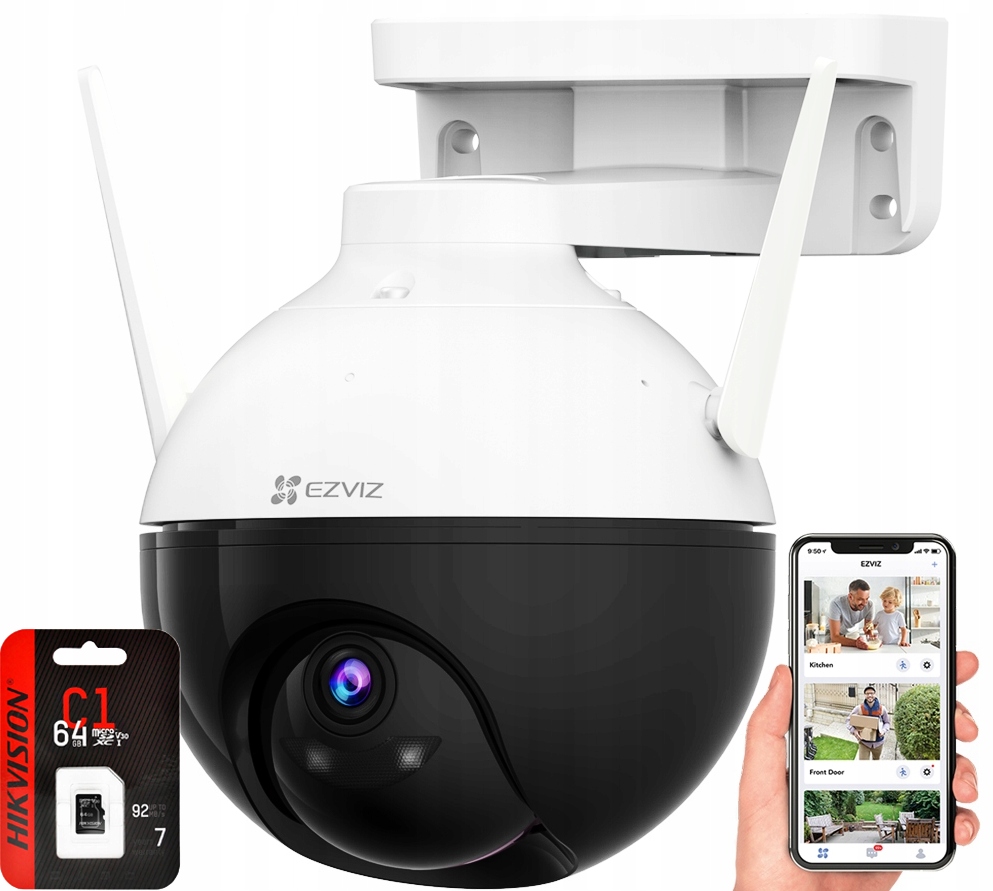 Kamera WiFi Obrotowa EZVIZ C8C Lite / C8T FHD 64Gb - 13988531764 - oficjalne archiwum Allegro