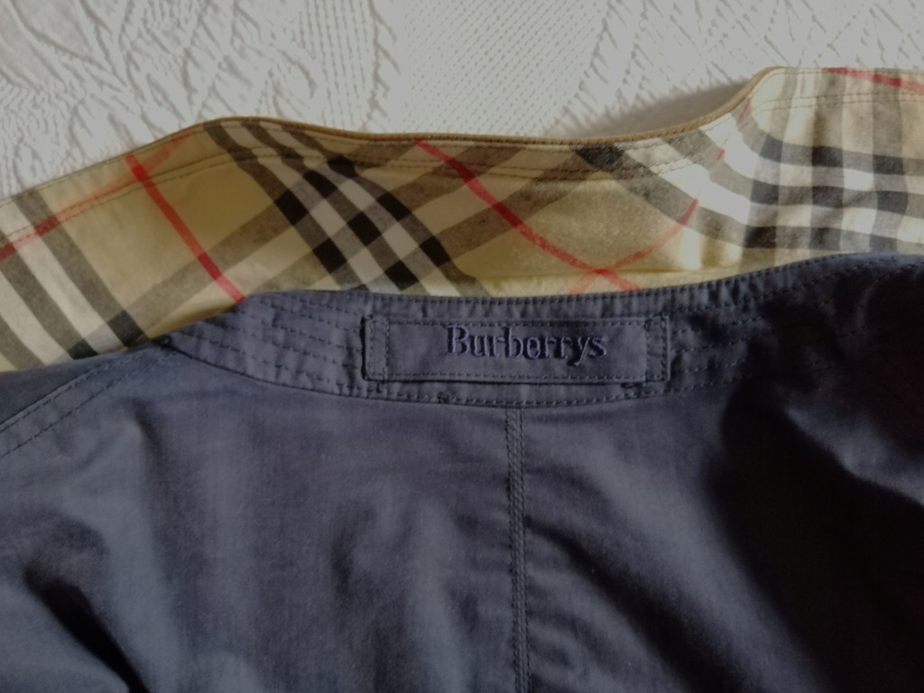 Купить Мужская темно-синяя куртка Burberry L L: отзывы, фото и характеристики на Aredi.ru ...