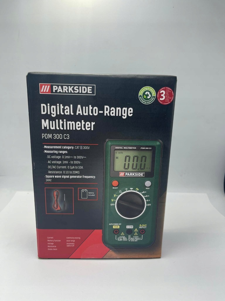 PARKSIDE PDM 300 C3 MIERNIK CYFROWY - 12669422552 - oficjalne archiwum Allegro