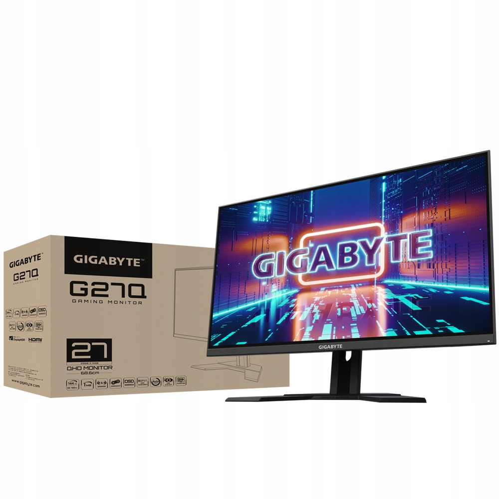 Купить Монитор 27 дюймов Gigabyte G27Q WQHD IPS HDR 144 Гц 1 мс: отзывы ...