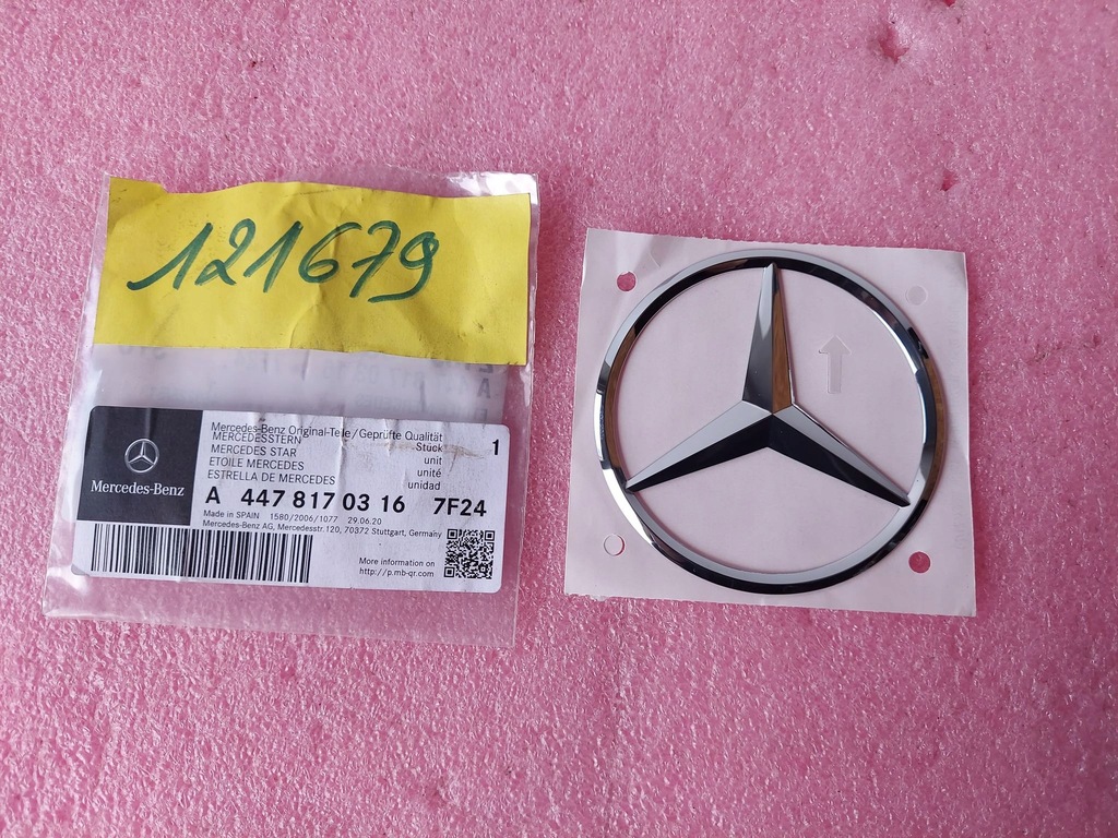 MERCEDES VITO 447 ZNACZEK EMBLEMAT TYŁ NOWY OE - 12679069758 ...