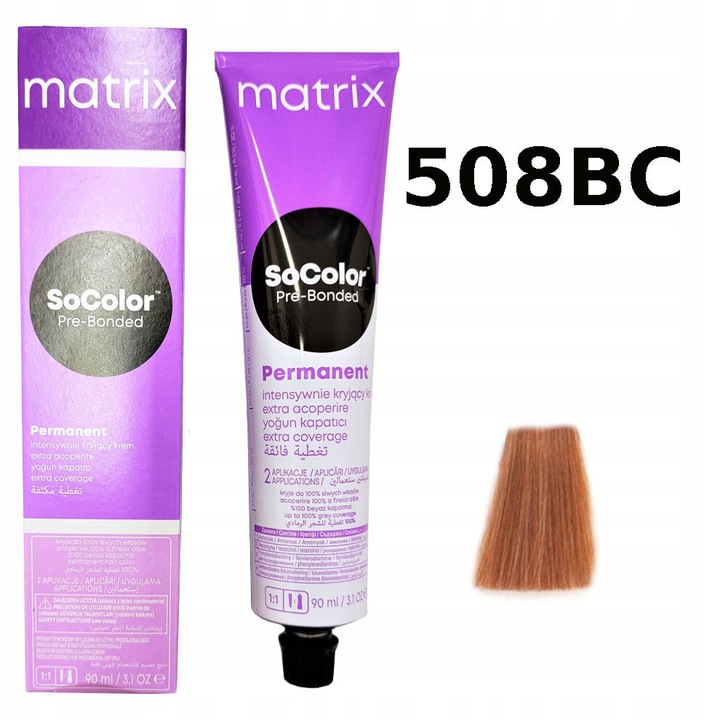 MATRIX SoColor Pre-Bonded Farba do włosów 508BC - 12184823204 ...