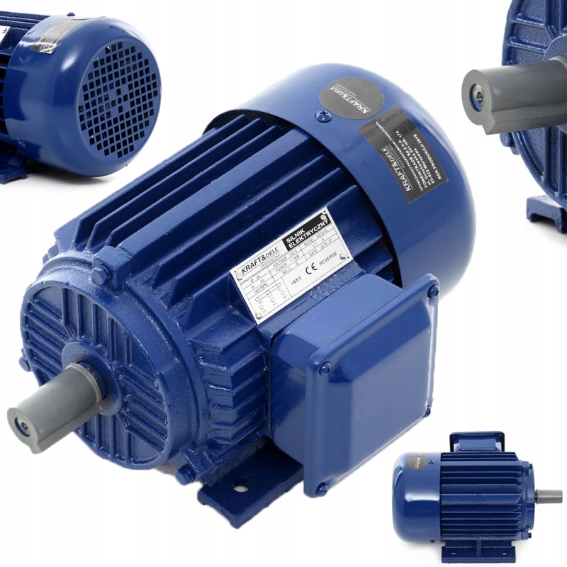 SILNIK ELEKTRYCZNY 3 FAZOWY 1,1kW 1400r KRAFT 380V - 13415680398 - oficjalne archiwum Allegro