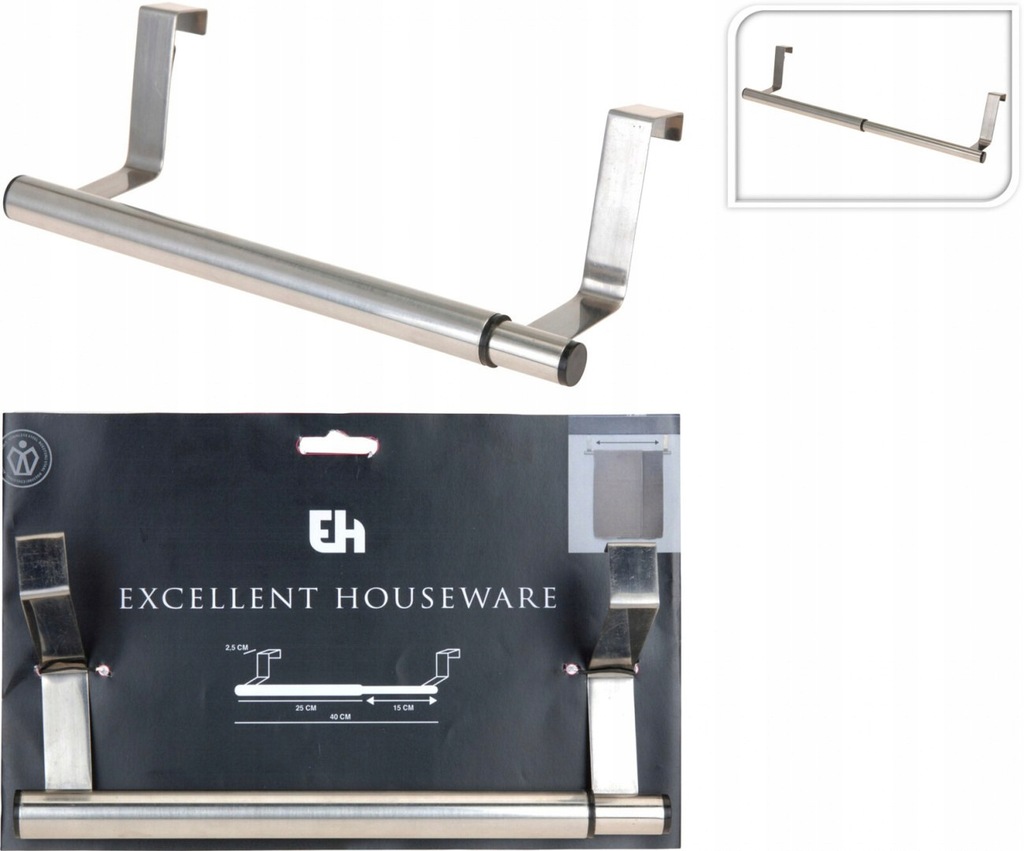 Reling wieszak kuchenny rozsuwany inox - 12593341932 - oficjalne ...