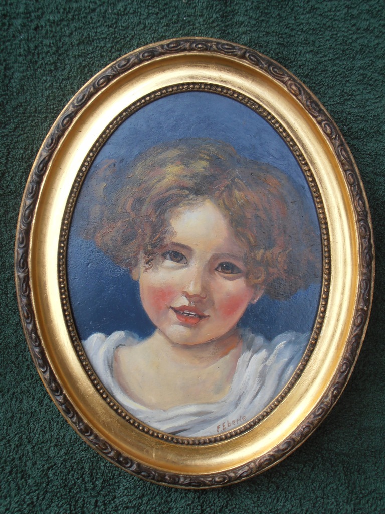 Stary obrazek - Portret. - 14765638005 - oficjalne archiwum Allegro