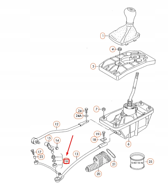 NEW AUDI A4 B7 FRONT SELECTOR MECHANISM REPAIR KIT 8E0798151B ORIGINAL ...