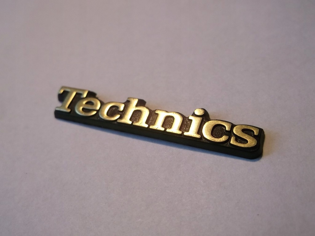 TECHNICS LOGO ZNACZEK NAPIS EMBLEMAT - ORYGINAŁ - 12334510922 ...