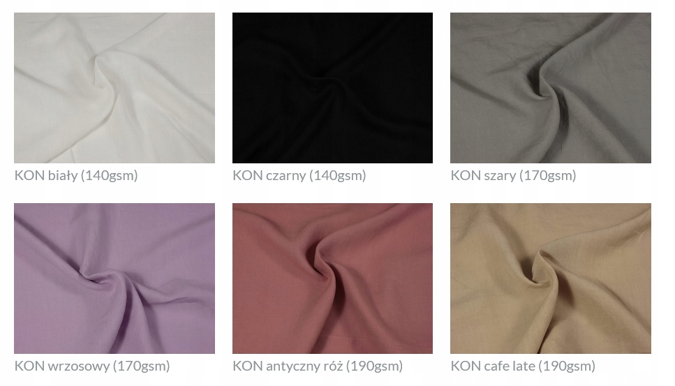 Tkanina z konopi 140-190g kolory MILOFABRICS - 14321990883 - oficjalne archiwum Allegro