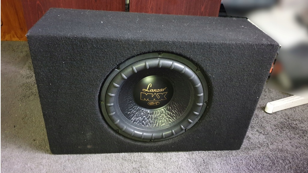 SUBWOOFER. Solidna skrzynia + Lanzar Max 12 1000W - 12537038602 ...