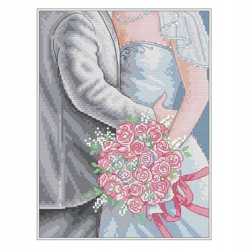 Rocznica ślubu wzór krzyża zestaw do szycia DIY Ha - 12627081505 ...