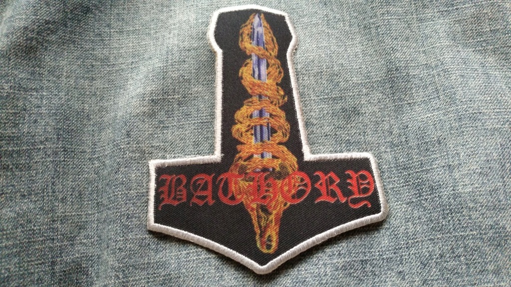 BATHORY thor viking black metal Naszywka klej - 12889113998 - oficjalne ...
