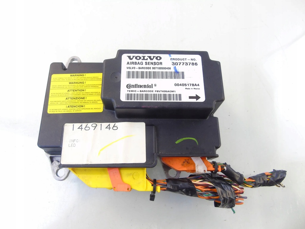 MODUŁ SENSOR AIRBAG VOLVO C30 V50 S40 II 30773786 - 14382583963 - oficjalne archiwum Allegro