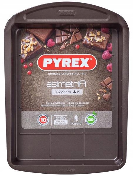 Forma blacha do pieczenia brownie ciasta Asimetria Pyrex - 14660555814 ...
