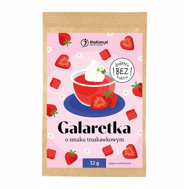 Galaretka Truskawkowa KruKam 32g Bez cukru - 12992901881 - oficjalne ...