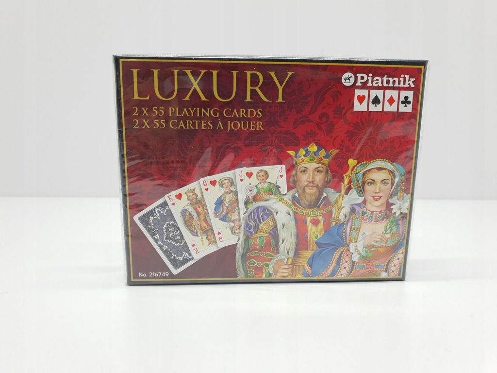 Piatnik Karty 2 talie Luxury - 12904229471 - oficjalne archiwum Allegro