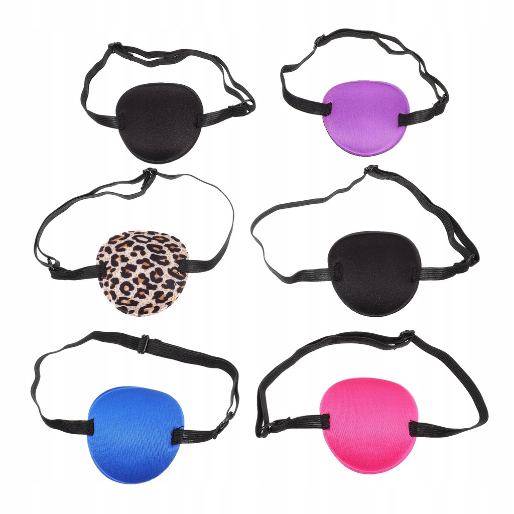 ADULT LEFT EYE PATCH PIRATE CYCLOPS GLASSES 6 PCS - 14224921915 ...