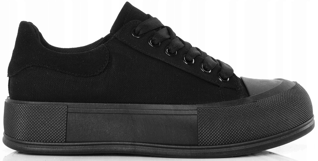 7185 CZARNE SNEAKERSY TRAMPKI PLATFORMA 39 - 13368650789 - oficjalne ...
