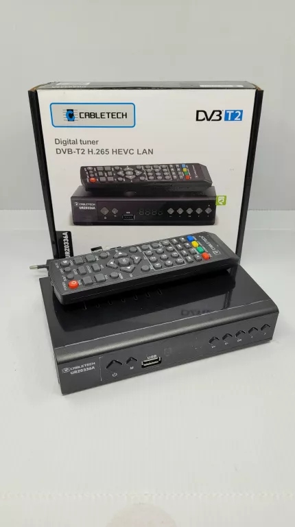 DEKODER DVB-T2 CABLETECH URZ0336A - 12226527315 - oficjalne archiwum Allegro
