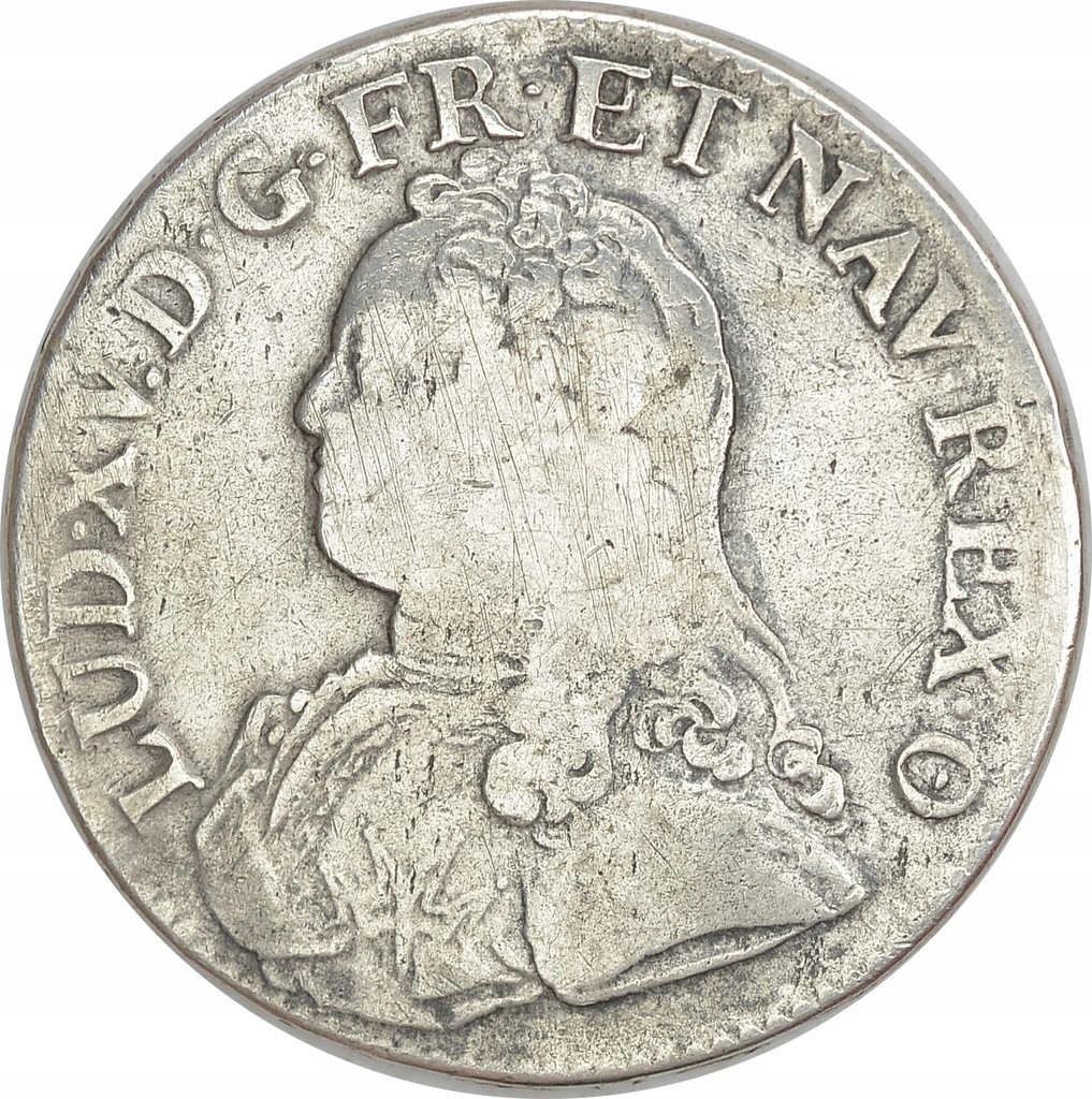 17.fur.FRANCJA, LUDWIK XV, 6 LIVRÓW/ TALAR 1733 E - 15274143394 ...