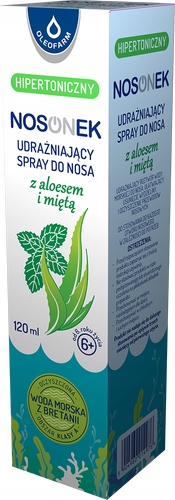 NOSONEK woda morska spray do nosa aloes mięta - 11534615697 - oficjalne archiwum Allegro