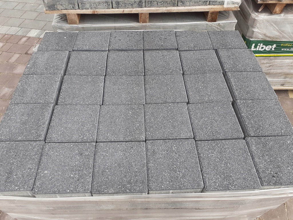 Kostka Brukowa Quadra Lux 20x20x8 Nero Podjazd - 12753646613 - oficjalne archiwum Allegro