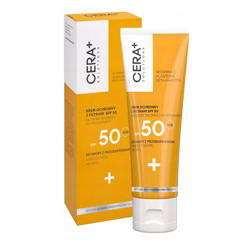 CERA PLUS krem SPF 50 do twarzy przebarwienia 50ml - 13497403511 ...