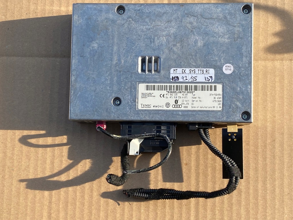 Moduł, sterownik Bluetooth Audi A8 D3 4F1862335 - 11439495127 - oficjalne archiwum Allegro