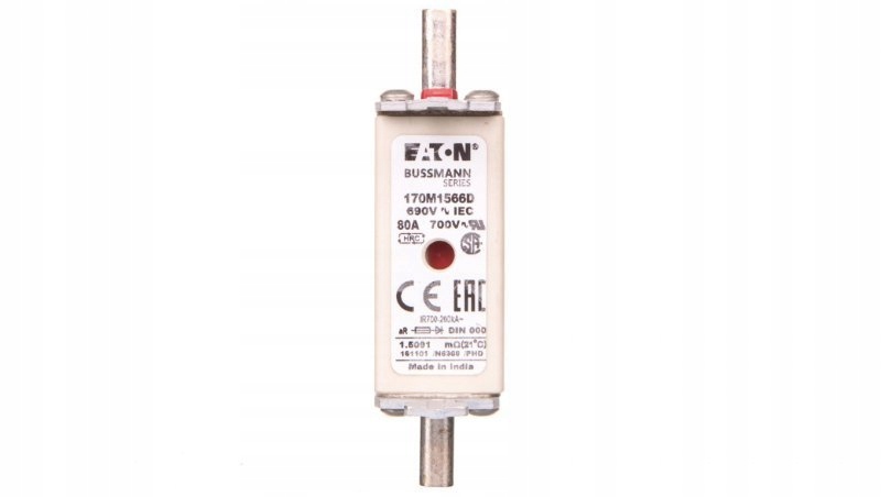 Wkładka bezpiecznikowa 80A 690V aR DIN 000 HSDNH 170M1566D ...