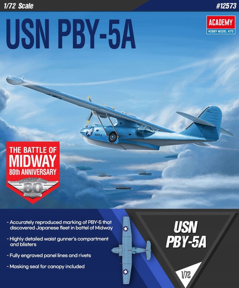 Academy USN PBY-5A Catalina Battle of Midway 1:72 - 12790565795 ...