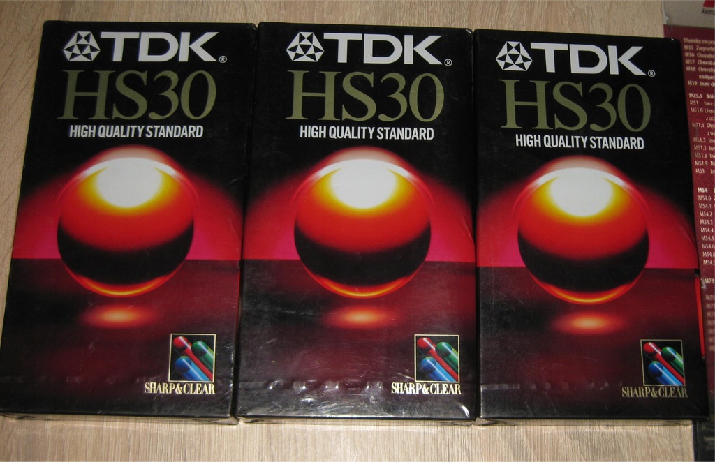 Kaseta VHS TDK HS 30 3 SZTUKI - 12709745398 - oficjalne archiwum Allegro