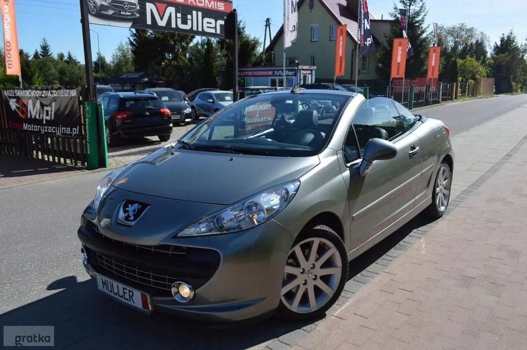 Peugeot 207 CC 1.6Benzyna-120Km Cabrio,Parctronic - 12189004856 - oficjalne archiwum Allegro