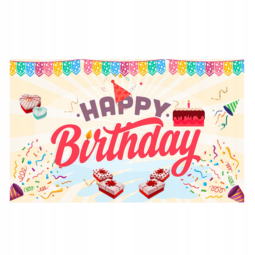 Birthday Backdrop Sign Birthday Cake Table Banner - 13395628820 ...