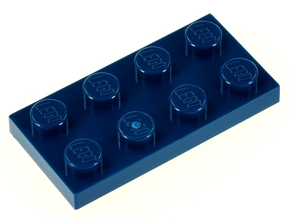 LEGO Płytka zwykła 2x4 3020 niebieska ciemna 4 szt - 12644078989 ...