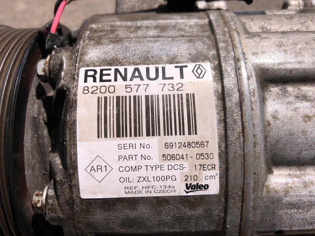 Renault 8200577732 sprężarka klimatyzacji Espace 4 - 14389262091 ...