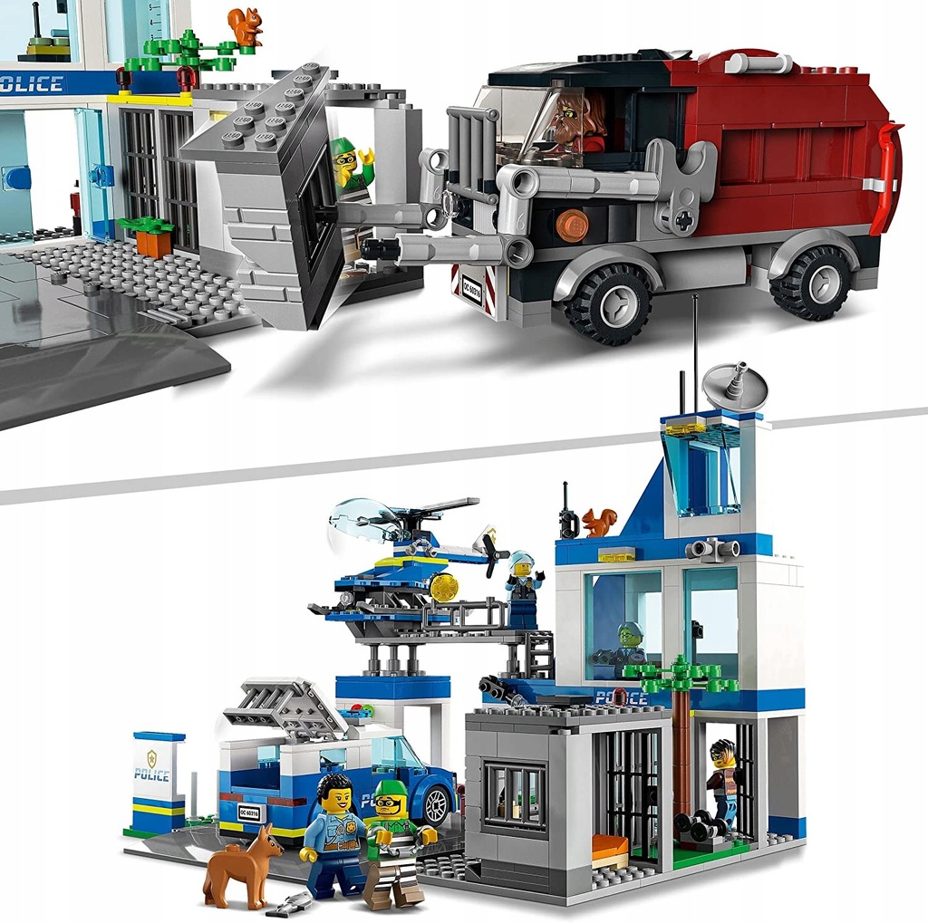 LEGO CITY 60316 DUŻY POSTERUNEK POLICJI KOMISARIAT - 12043712305 ...