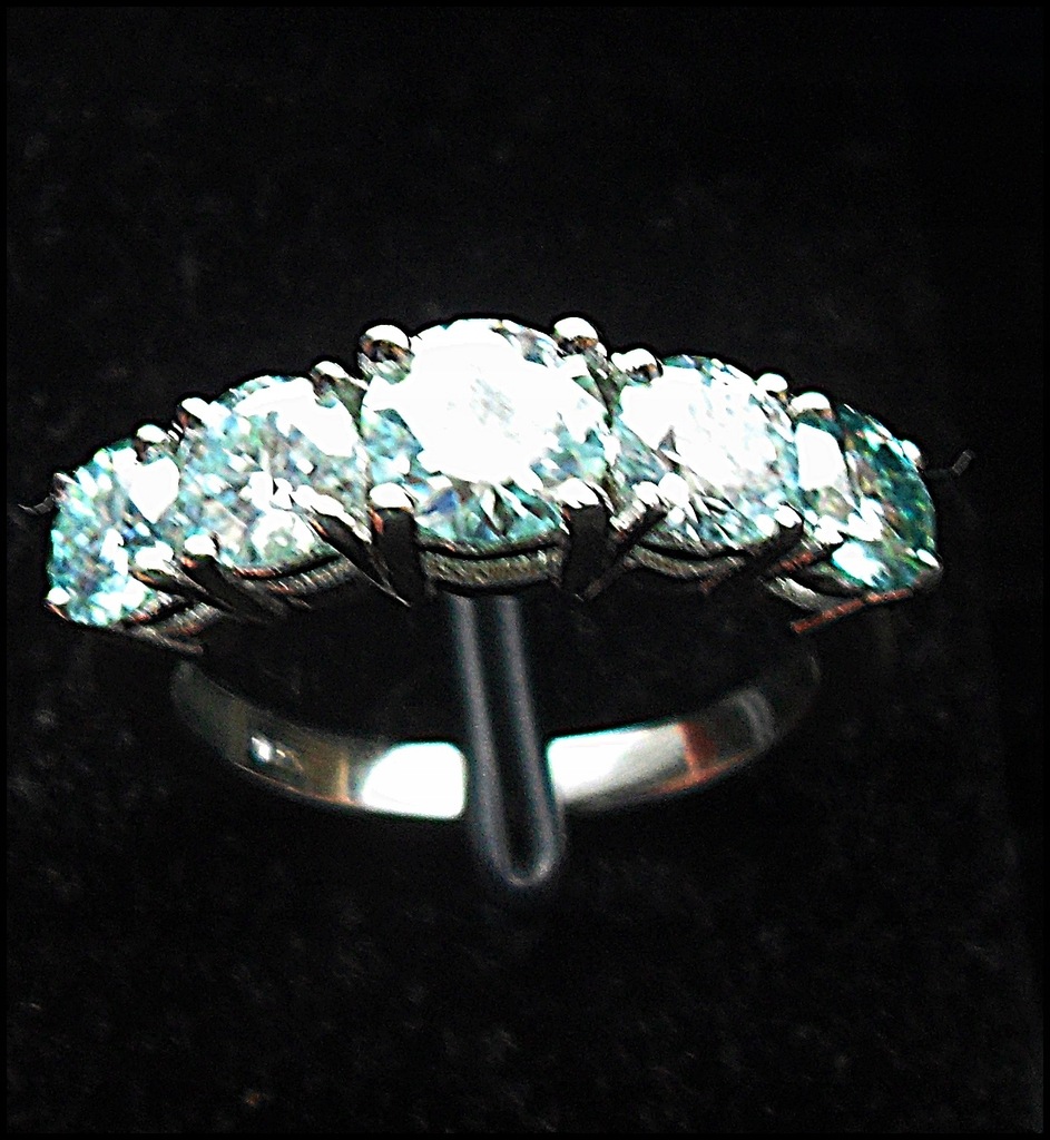 EKSKLUZYWNE DIAMENTY 2,68CT Z NUTA Z BŁĘKITU - 14292805416 - oficjalne archiwum Allegro