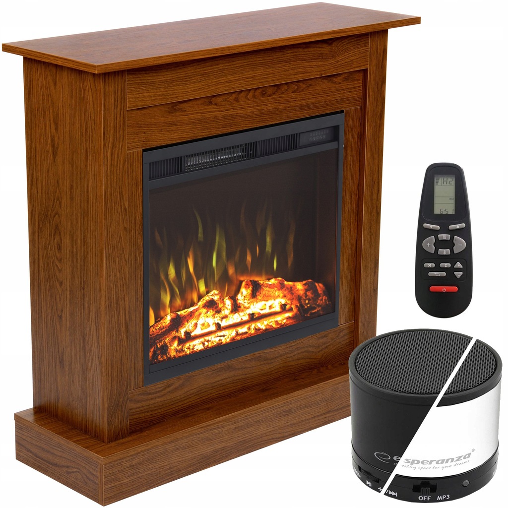 KOMINEK ELEKTRYCZNY LED DĄB Z FUNKCJĄ GRZANIA VIGO - 9819567896 ...