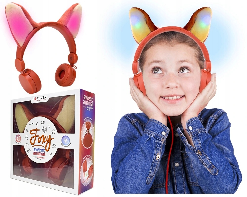 Купить ДЕТСКИЕ НАУШНИКИ, ЛИСЬИ УШИ, ГОРЯТ, МИГАЮТ.: отзывы, фото и ...