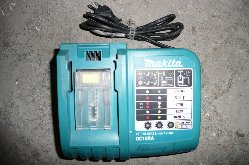 Ładowarka Makita DC18RA akumulator BL1830 - 11137141140 - oficjalne ...