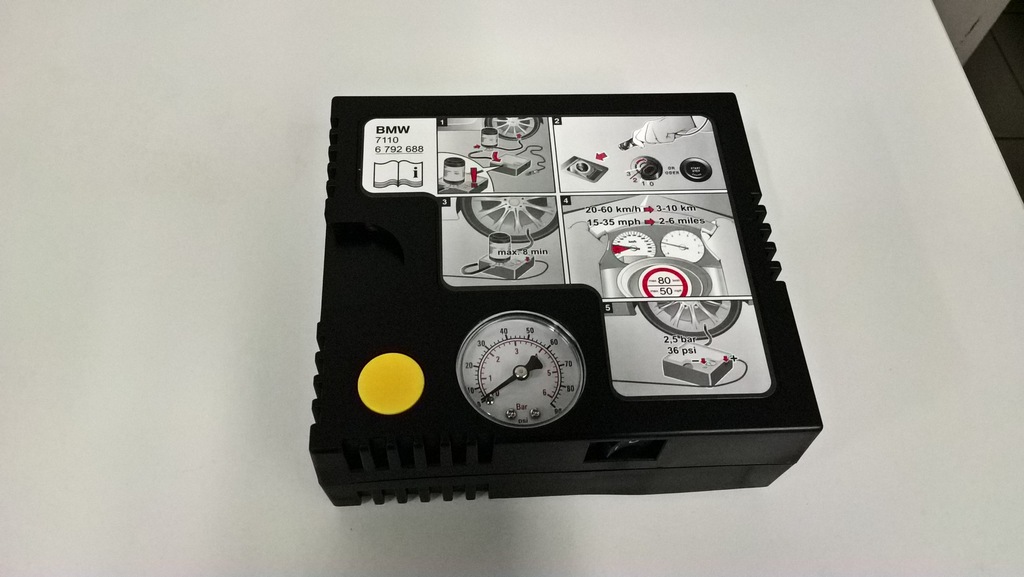 Kompresor do opon Oryg BMW 71106792688 - 6746302035 - oficjalne ...