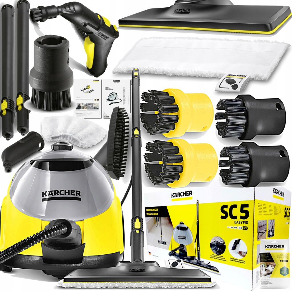 KARCHER SC5 PAROWNICA MYJKA PAROWA CZYSTE FUGI XXL - 12726457409 ...
