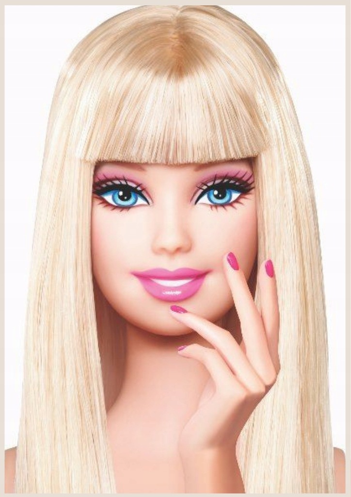 BARBIE PORTRET OPŁATEK JADALNY A4 + GRATIS - 9829432133 - oficjalne ...