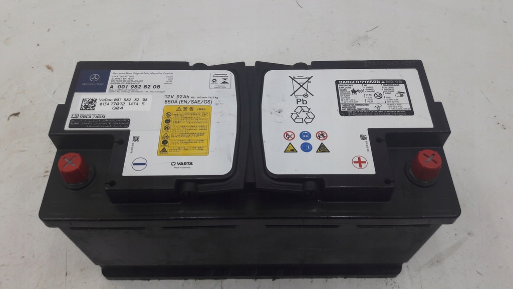 Akumulator MERCEDES A0019828108 - 8922000040 - oficjalne archiwum Allegro
