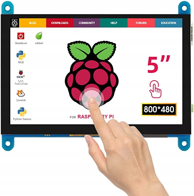 ELECROW Raspberry Pi Monitor dotykowy 5" - 13368357364 - oficjalne ...